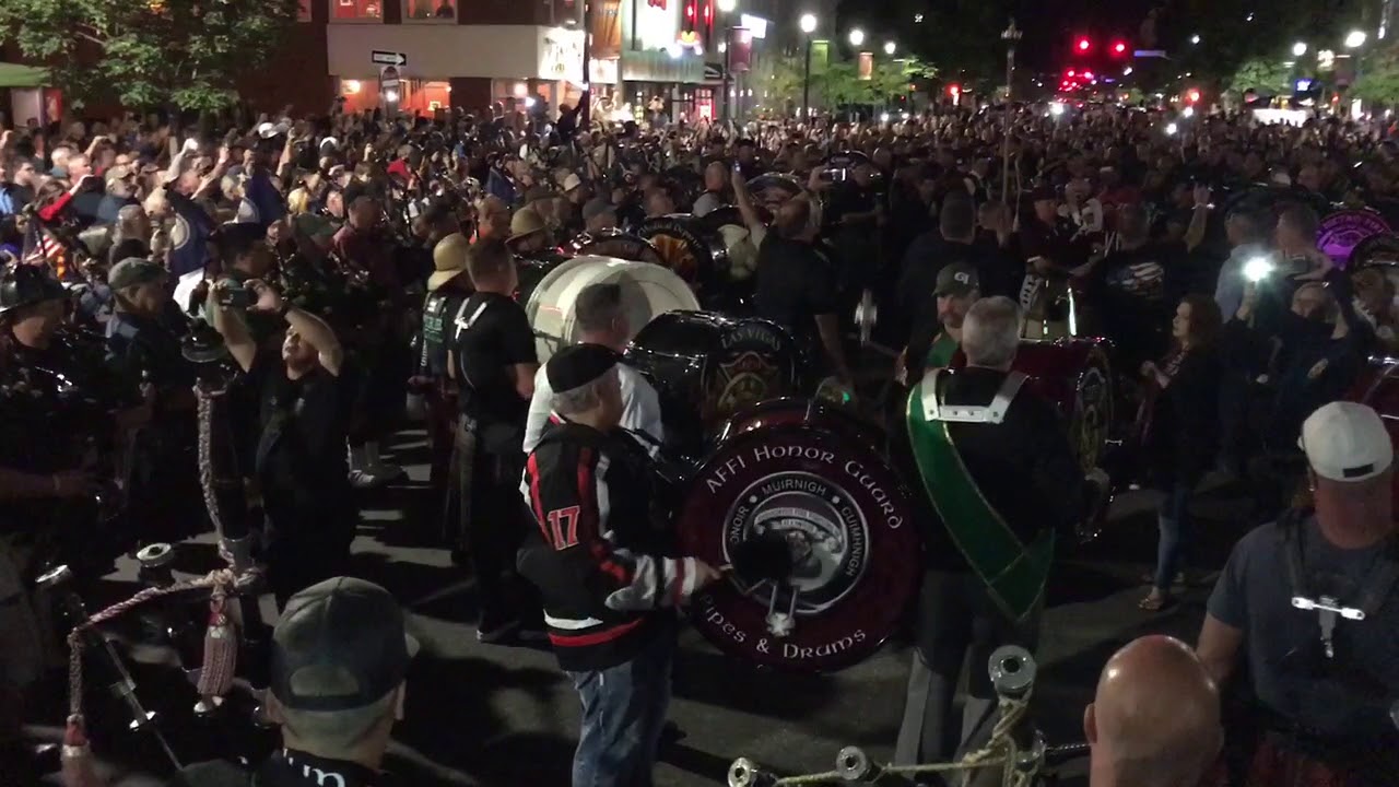 IAFF Fallen Firefighter Memorial Pipes and Drums downtown Colorado ...