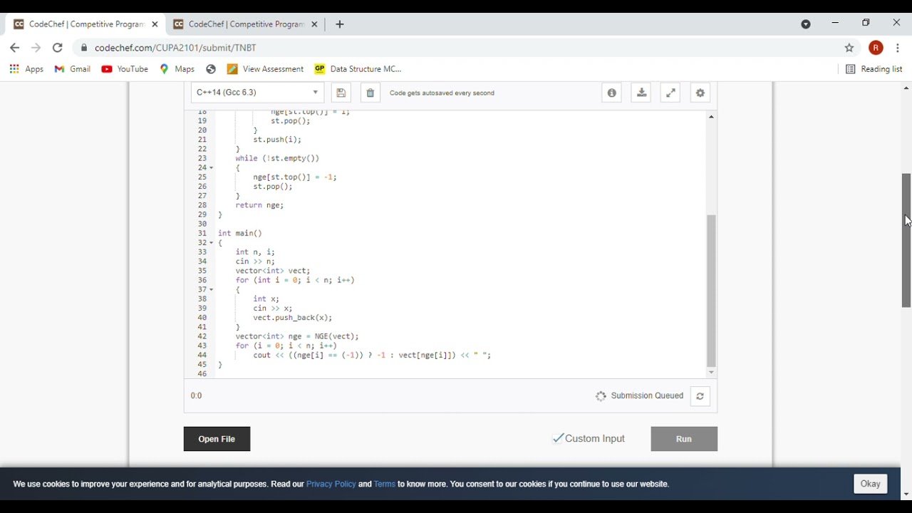 The Next Big Thing || CodeChef || CU assignment - YouTube