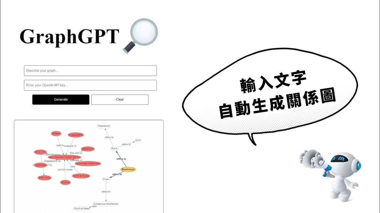GraphGPT - 輸入文字，自動生成關係圖 | Open AI GPT-3 | 手把手教學 | AI Mindmap | Knowledge Graph - YouTube