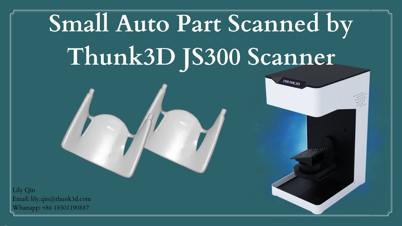 Small Auto Parts Scanned by Thunk3D JS300 Desktop Scanner - YouTube