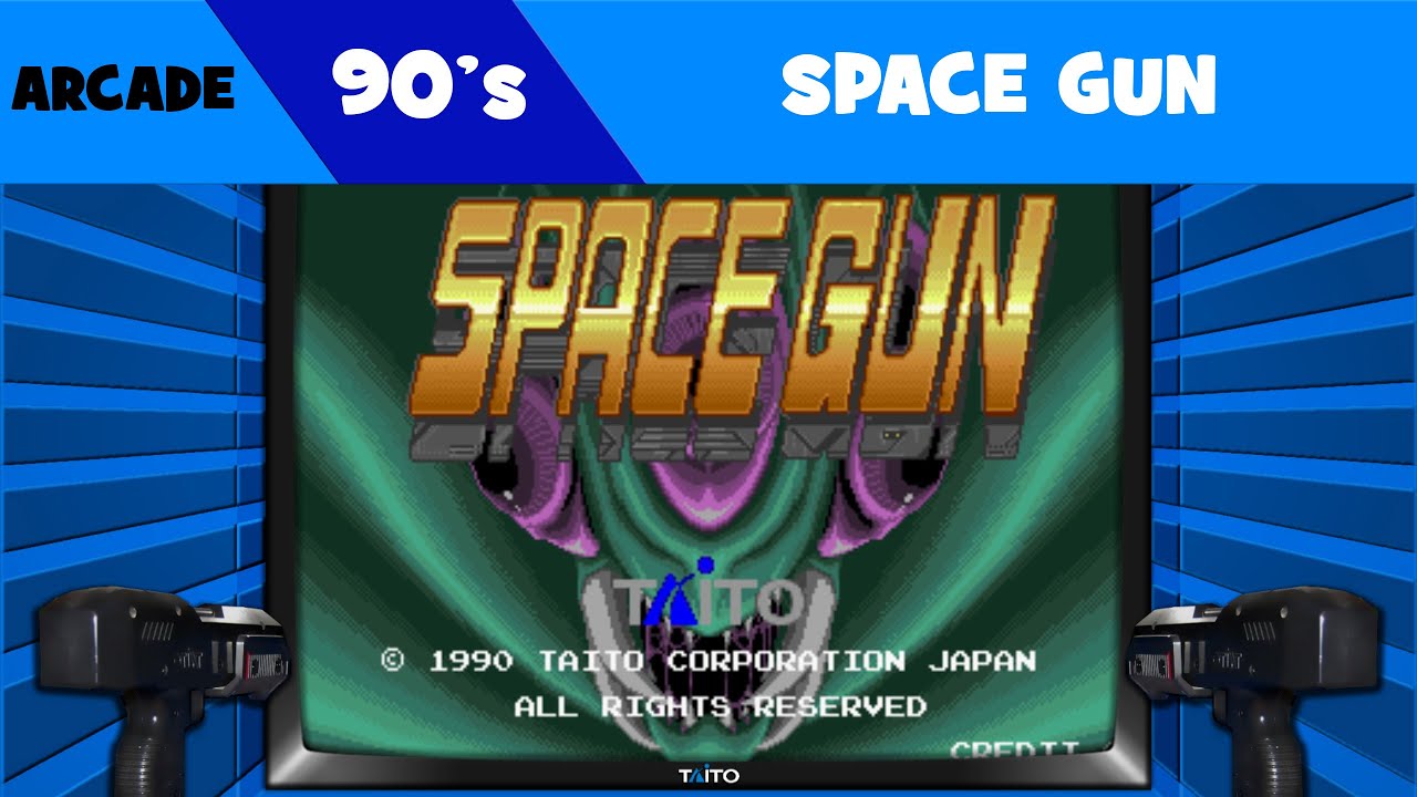 [Arcade] Space Gun (Taito, 1990) - Playthrough - YouTube