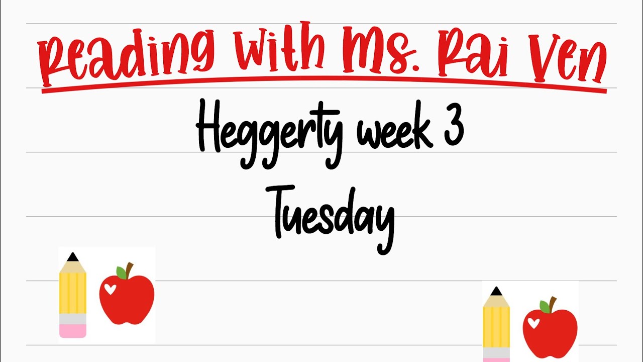 Kindergarten Heggerty Phonemic Awareness Lesson- Week 3 (Tuesday) - YouTube