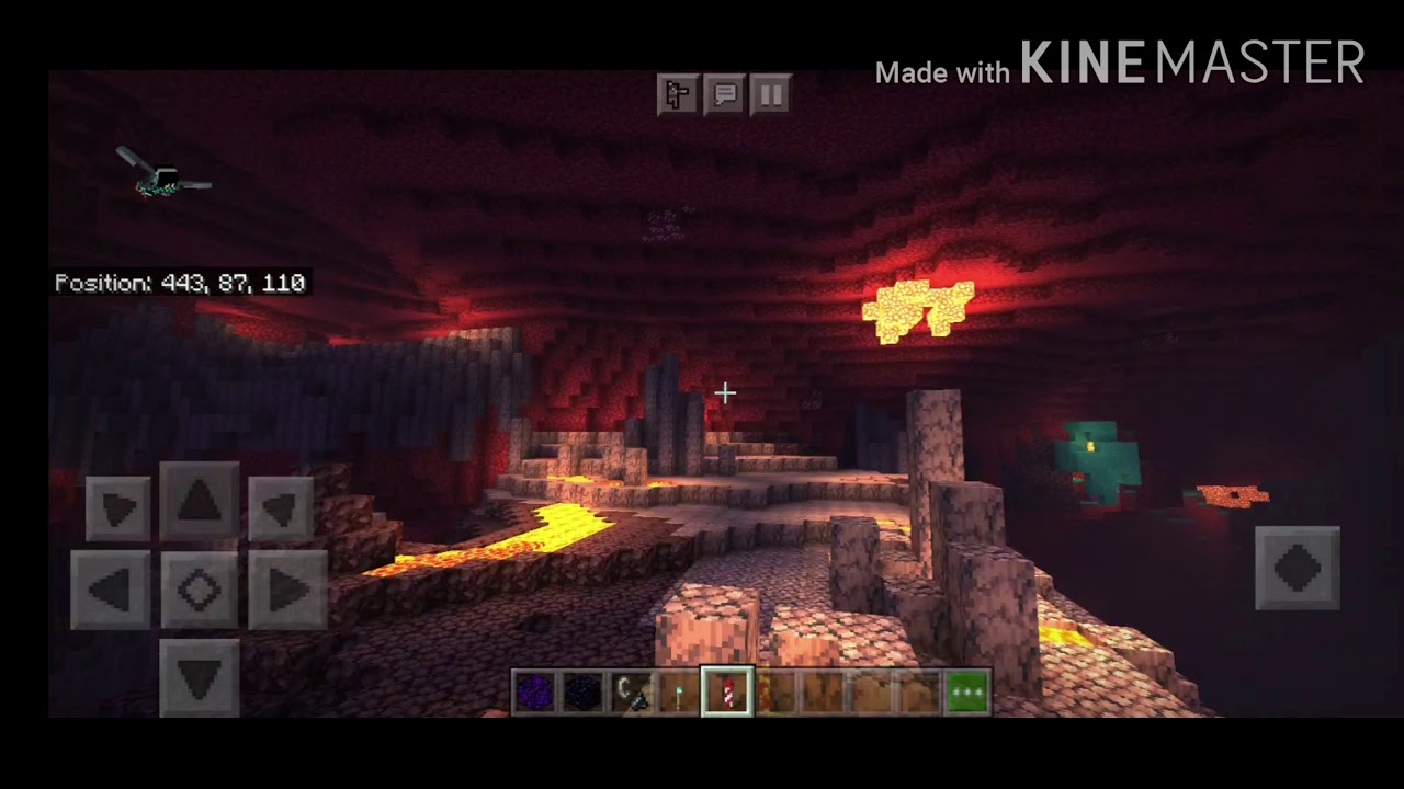 A little view of nether updated in original version. (Mcpe) - YouTube