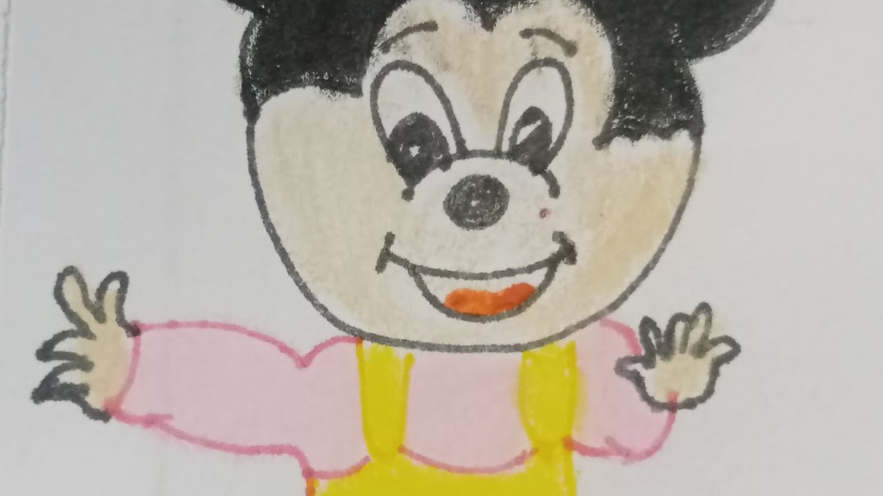 how to draw mickey mouse #drawingtutorial - YouTube