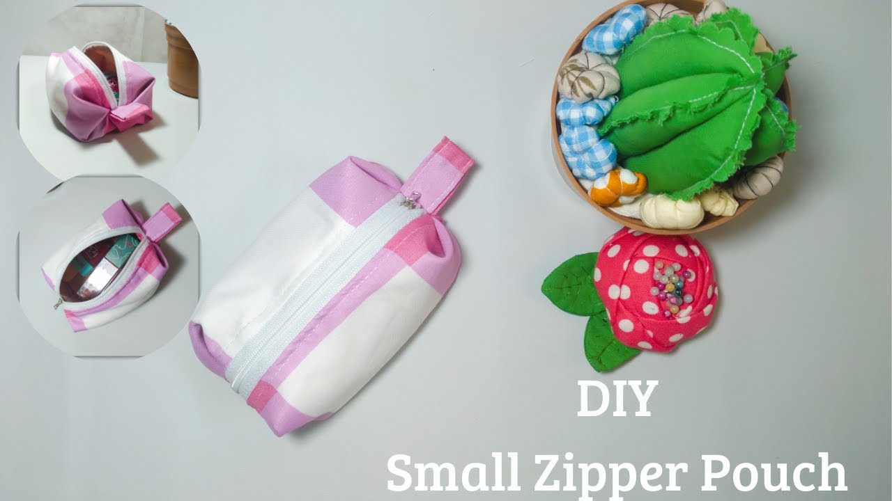 Quick & Easy Sewing Zipper Pouch | DIY Small Pouch | Sewing Tutorials ...