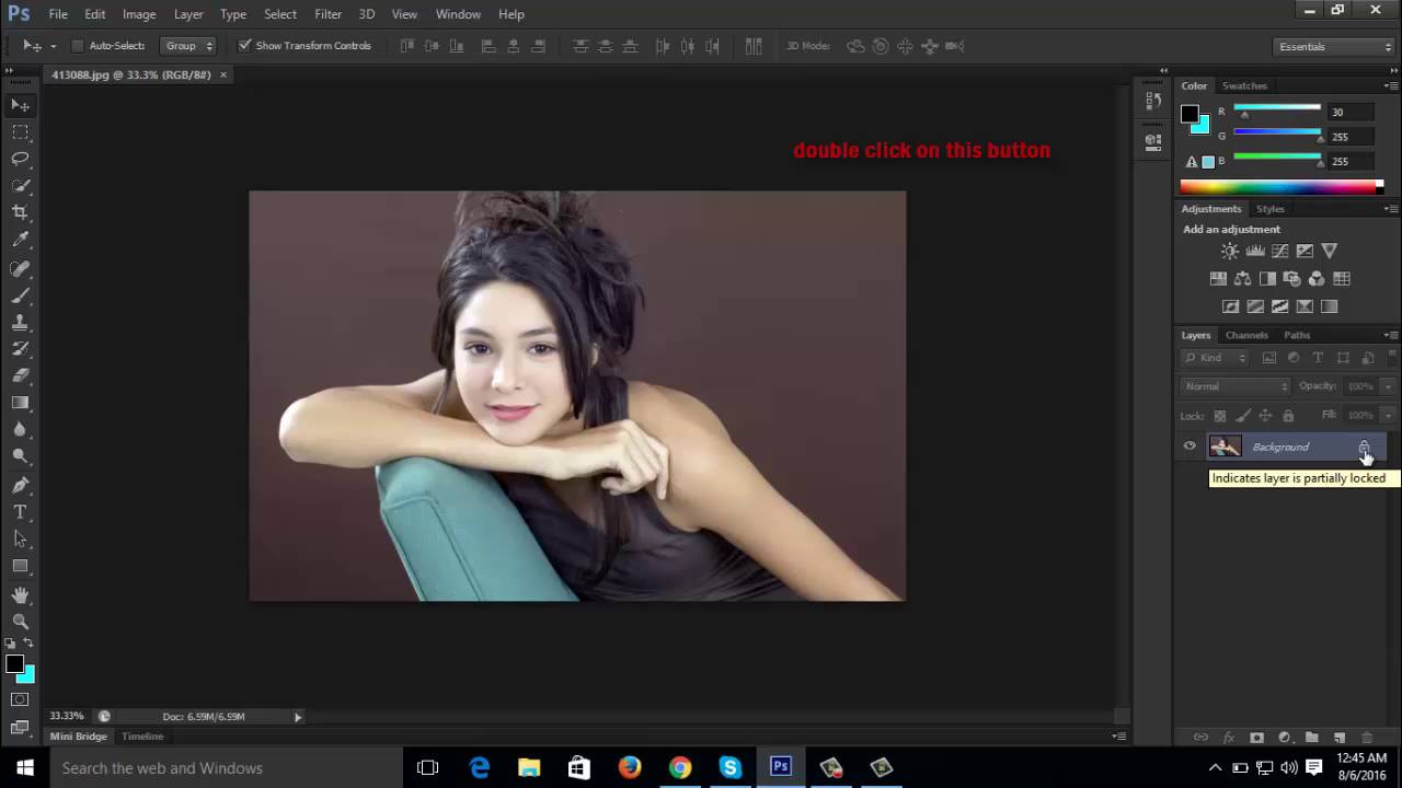 How To Lock and Unlock Layers EASILY in Photoshop CS6 - YouTube