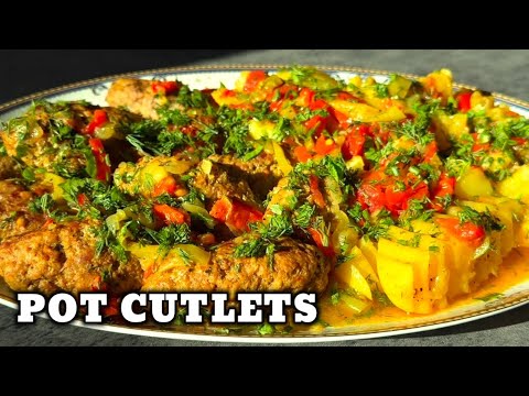 Azerbaijani Qazan Kotleti (Pot Cutlets) | Beef & Potato One-Pot Cutlets ...