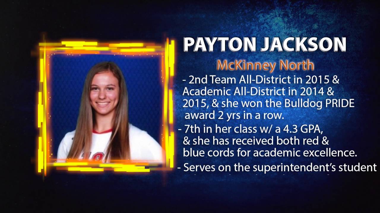 Scholar Athlete of the Week - Payton Jackson - YouTube