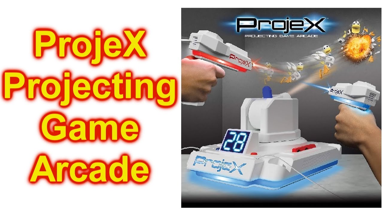 ProjeX Projecting Game Arcade System Unbox Play - YouTube