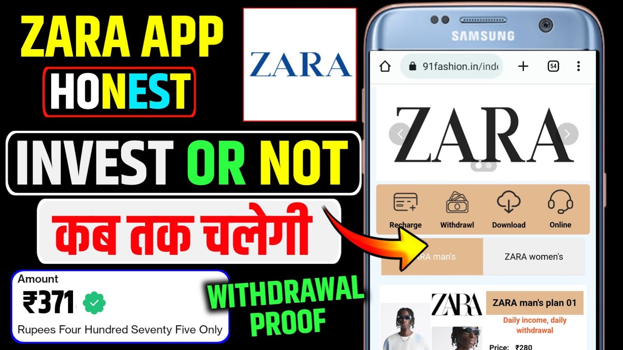 Zara EARNING APP Withdrawal Proof| Zara App Real Or Fake | Zara App ...