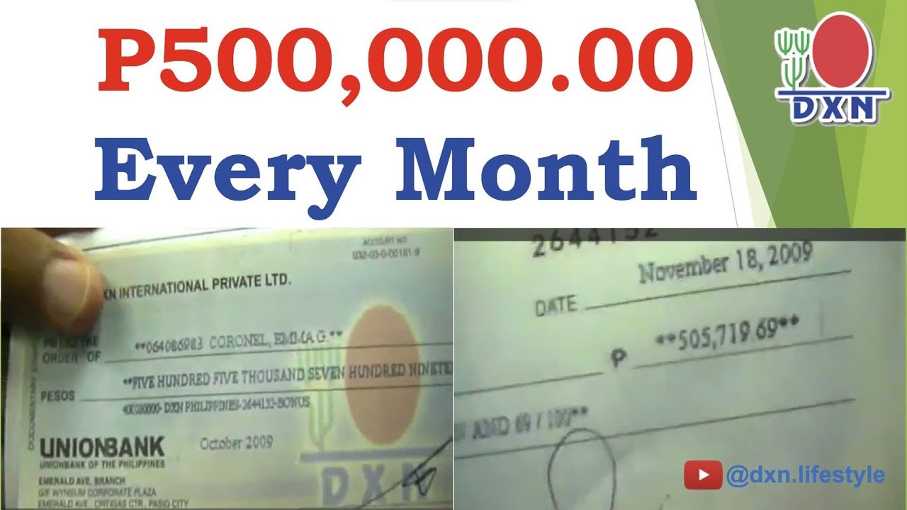 Passive Income | Residual Income | DXN Bonus 500K Every Month - YouTube