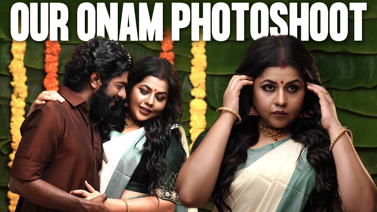 Our Onam Photoshoot Vlog 📸 ll SP Sreekumar ll Sneha Sreekumar - YouTube