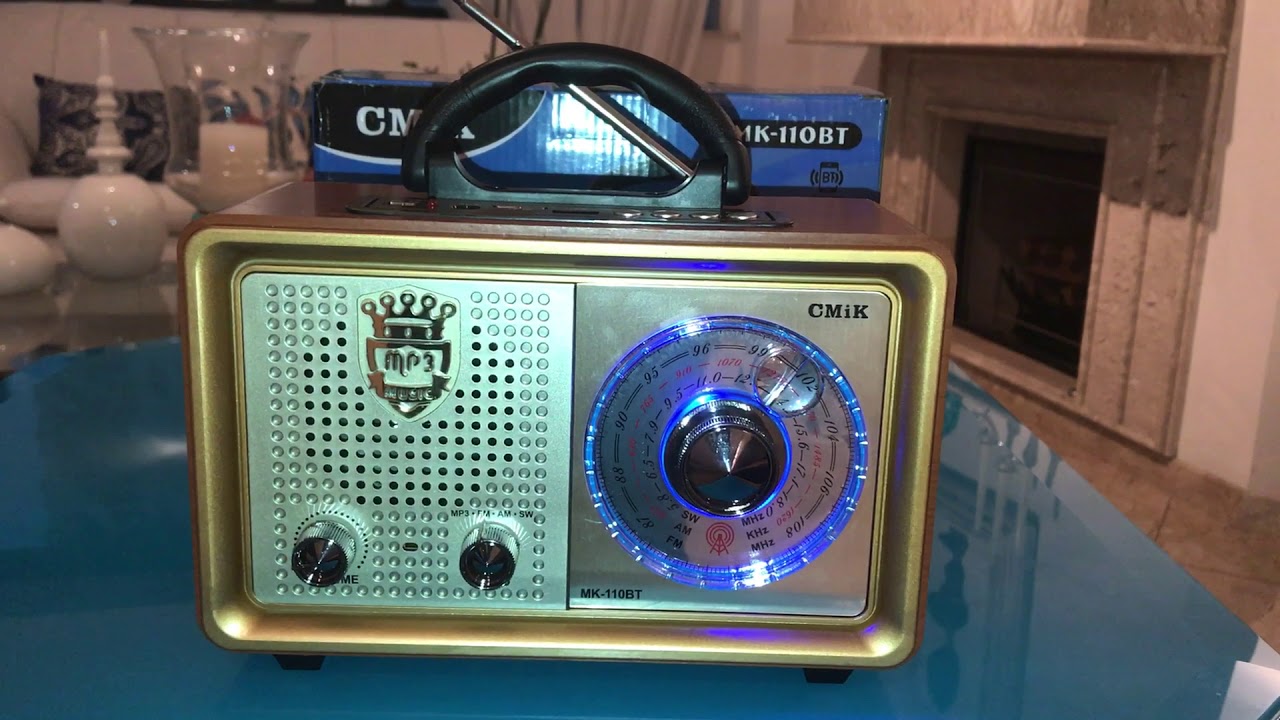 Rádio Retrô Cmik MK 110BT - YouTube