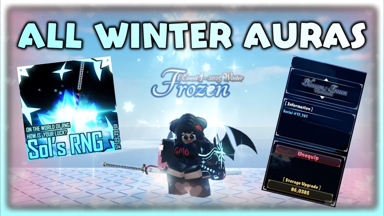 Getting All *NEW* Winter Auras In Sol RNG (ROBLOX) - YouTube