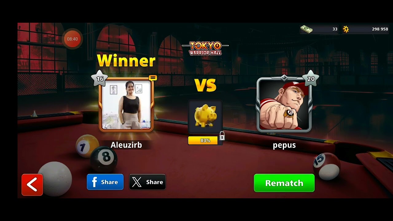 Tokyo Warrior Hall 8 Ball Pool - YouTube
