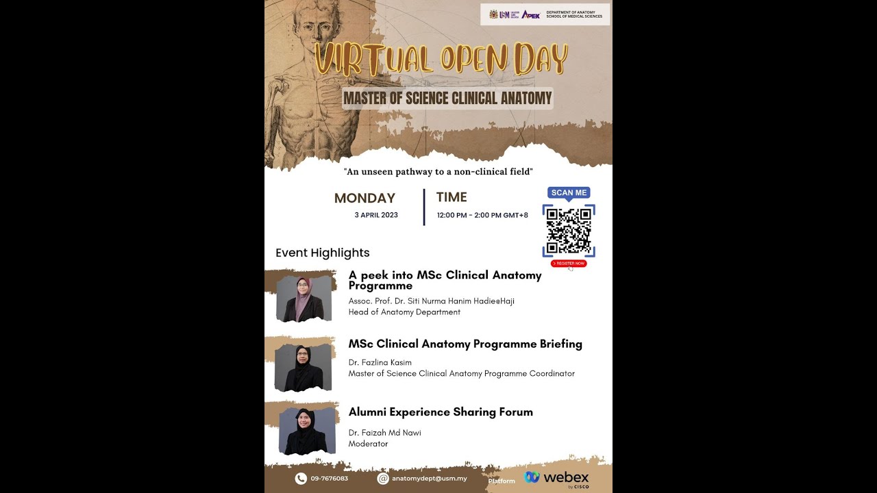 USM MSc Clinical Anatomy Virtual Open Day 2023 - YouTube