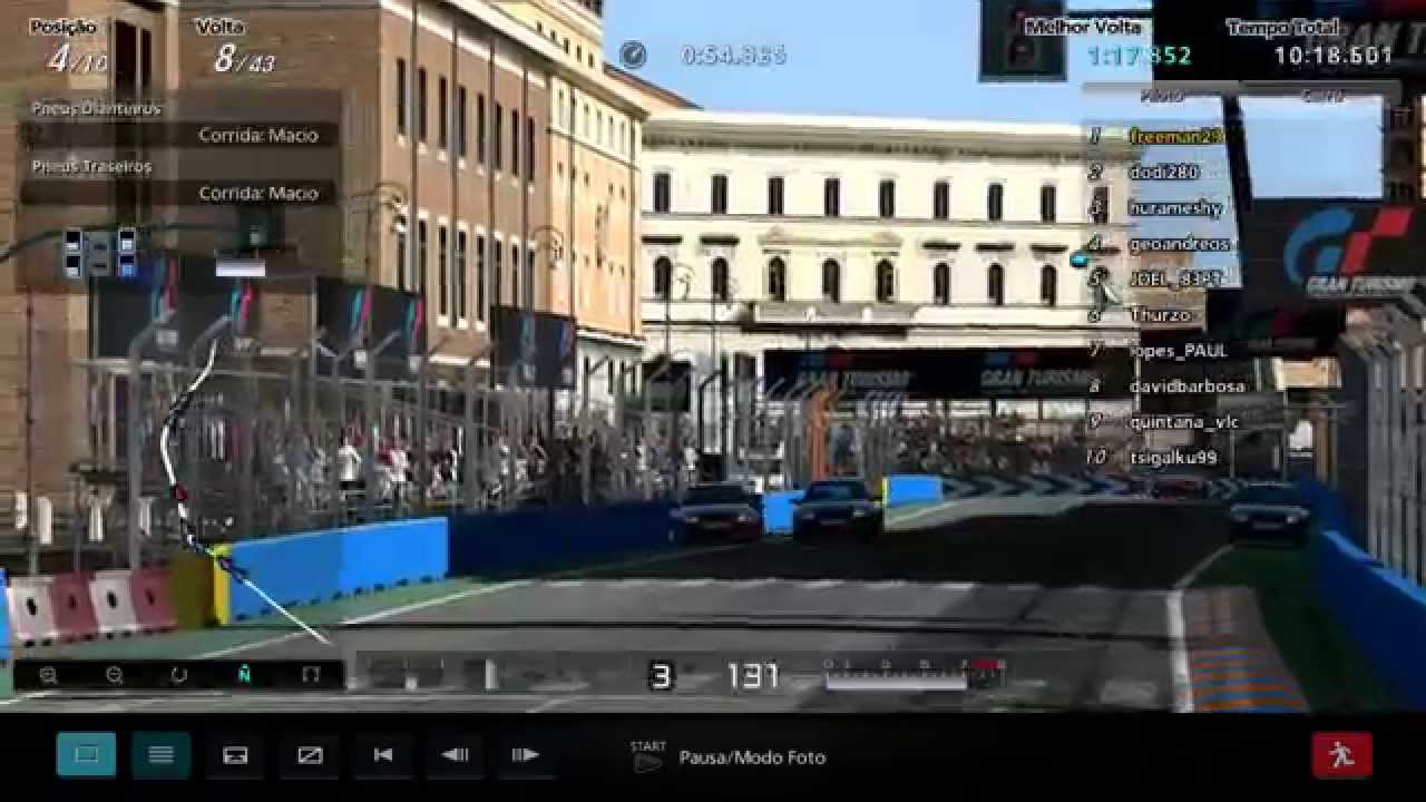 Campeonato Gran Turismo 5 corrida no circuito de Roma - YouTube