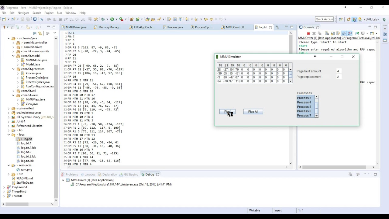 MMU Simulator Project - YouTube