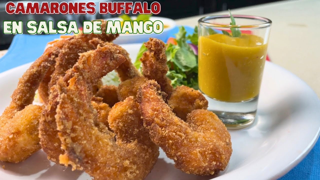 Increibles CAMARONES BUFFALO EN SALSA DE MANGO l ¡ No te los puedes ...