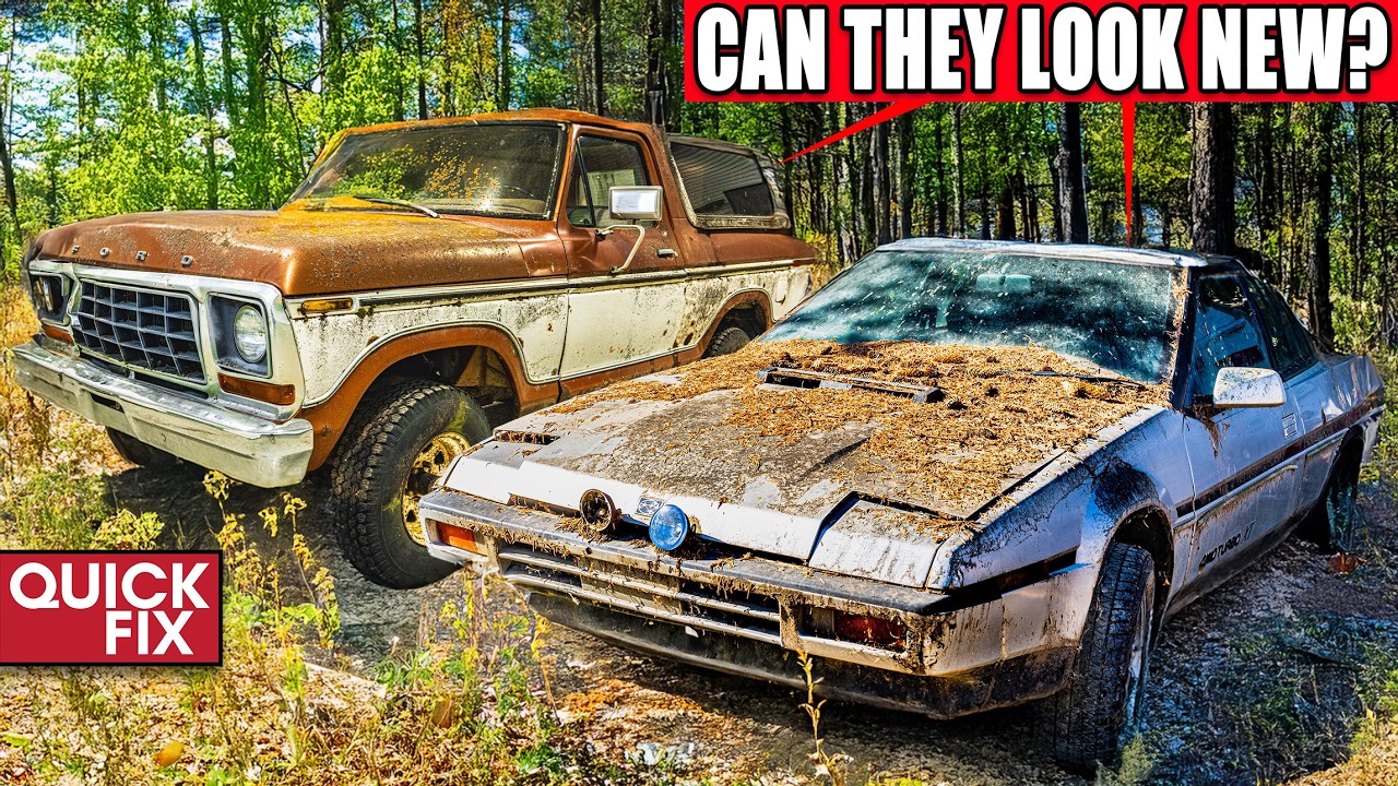 I Found RARE & ABANDONED Cars From The '70s and '80s To Detail! - YouTube