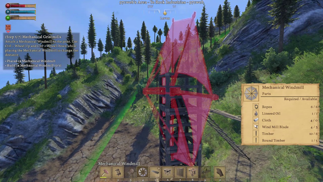Medieval Engineers bug. Placing windmill only works in creative - YouTube