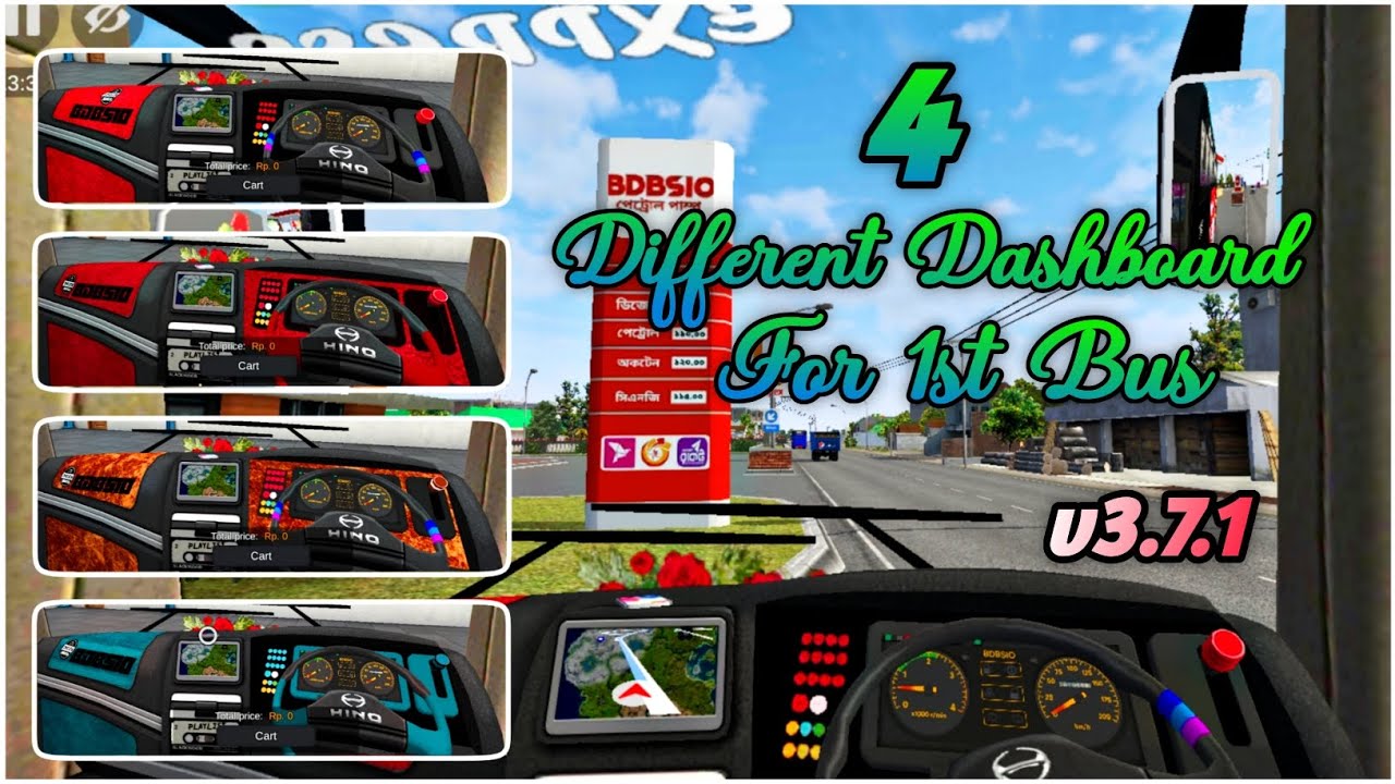 Dashboard Codename file for 1st bus bussid || v3.7.1 dashboard mod ...