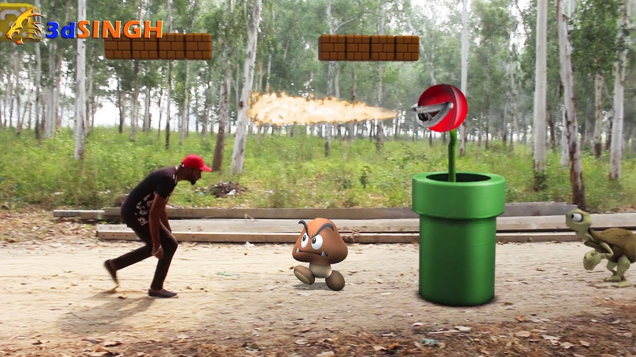 Super Mario Run In Real Life - YouTube