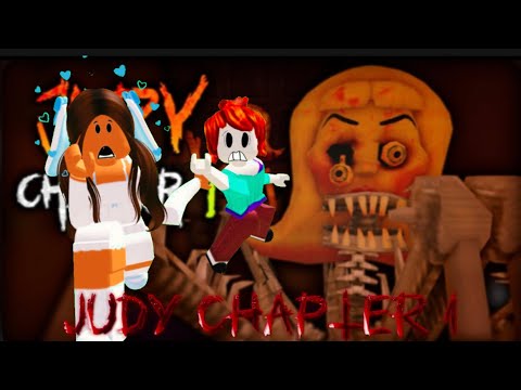 Playing ROBLOX HORROR GAME JUDY watch us play Judy chapter one in ...
