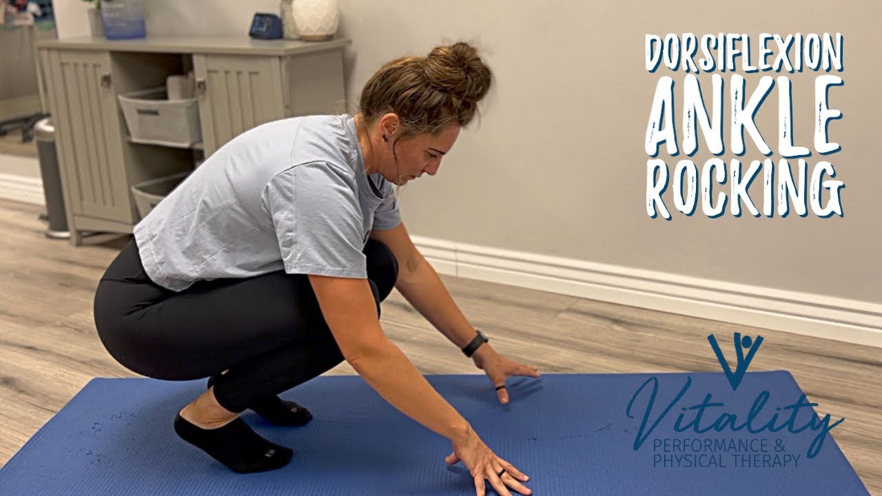 Dorsiflexion Ankle Rocking - YouTube