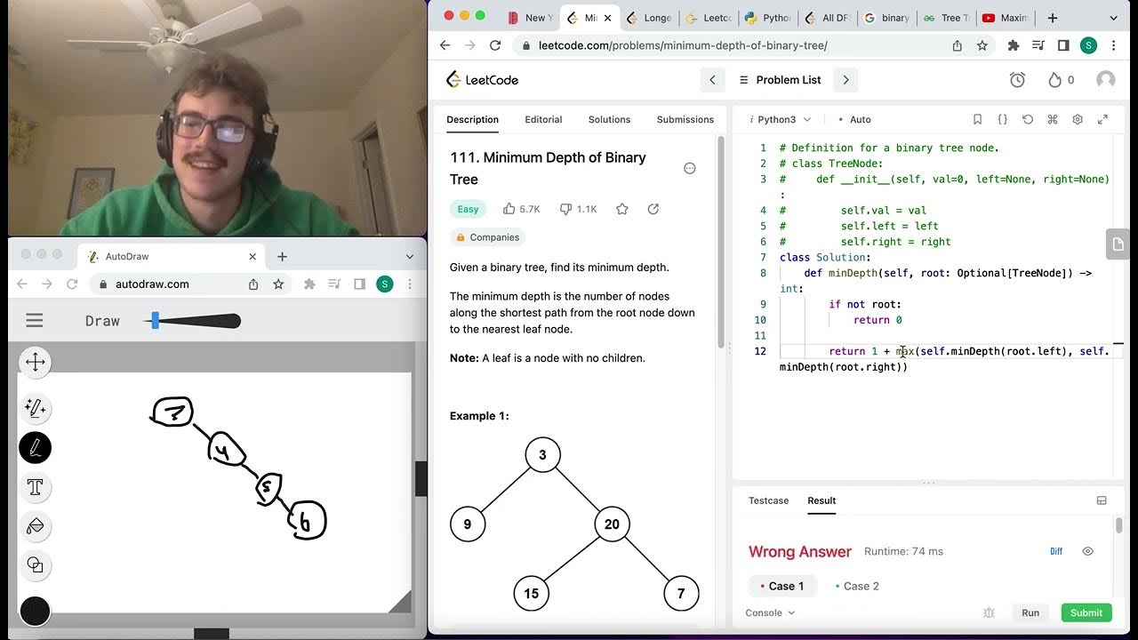 111. Minimum Depth of Binary Tree - YouTube