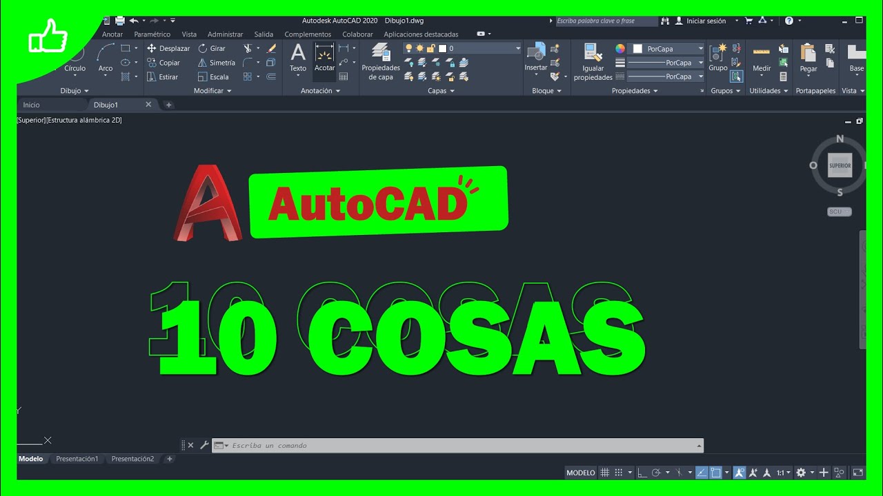 10 COSAS DE AUTOCAD PARA PRINCIPIANTES | AUTOCAD BASICO 2020 - YouTube