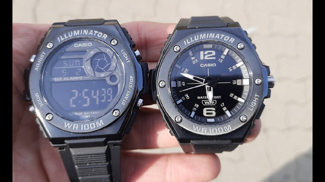 Casio MWA-100HB-1AVEF, MWD-100HB-1BVEF - YouTube