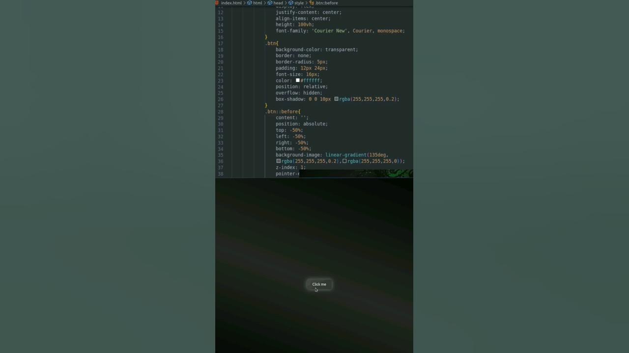 How To Create A Glow Button With Html Css 🤓shorts Viral Coding Programmingtechnology