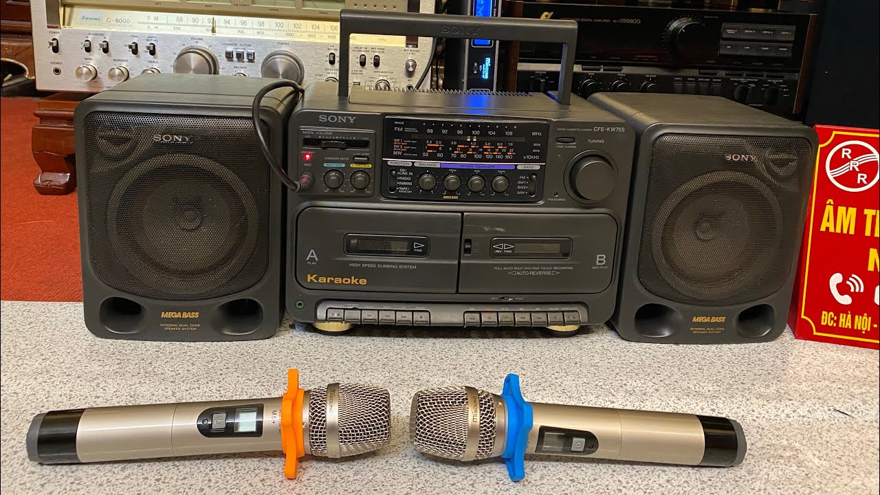 Đài Cassette 👉 Sony KW - 75S ( Karaoke ) Hoạt Động Tốt Mọi Tính Năng. 1 ...
