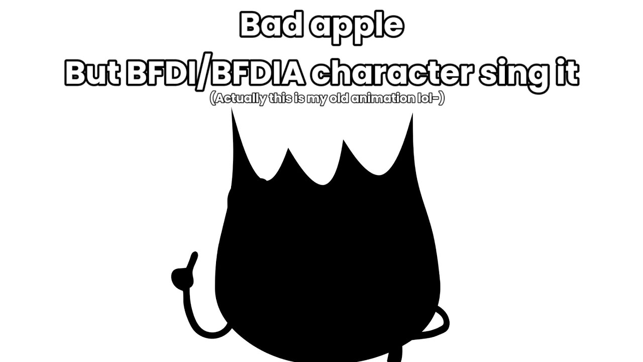 (AI Cover) Bad apple, but BFDI/BFDIA character sing it - YouTube