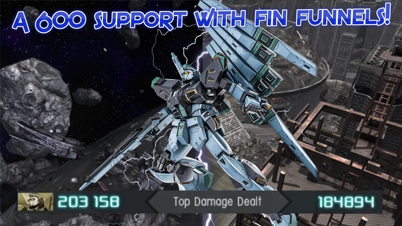 GBO2 Mass Production Type Nu Gundam (FF): A 600 cost support with fin ...