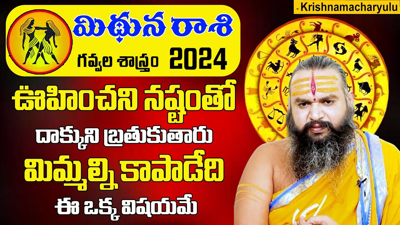 Dr. Krishnamacharyulu : Mithuna Rasi 2024 Zodiac Signs | 2024 Rasi ...