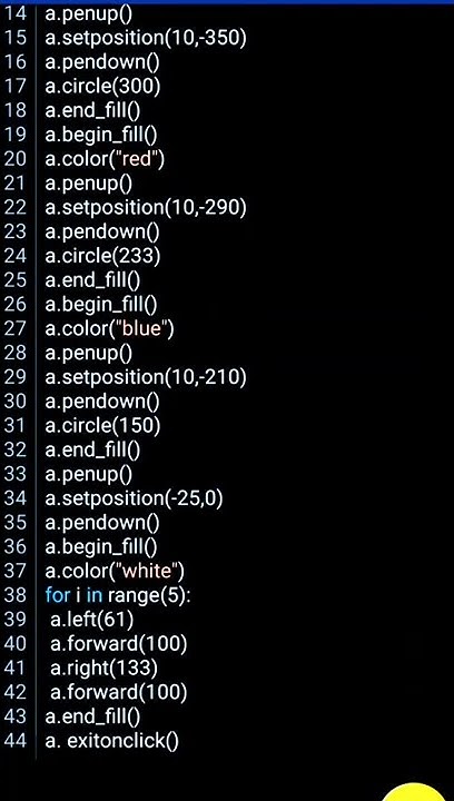 Captain America Shield Logo using Python turtle || Python turtle Code ...