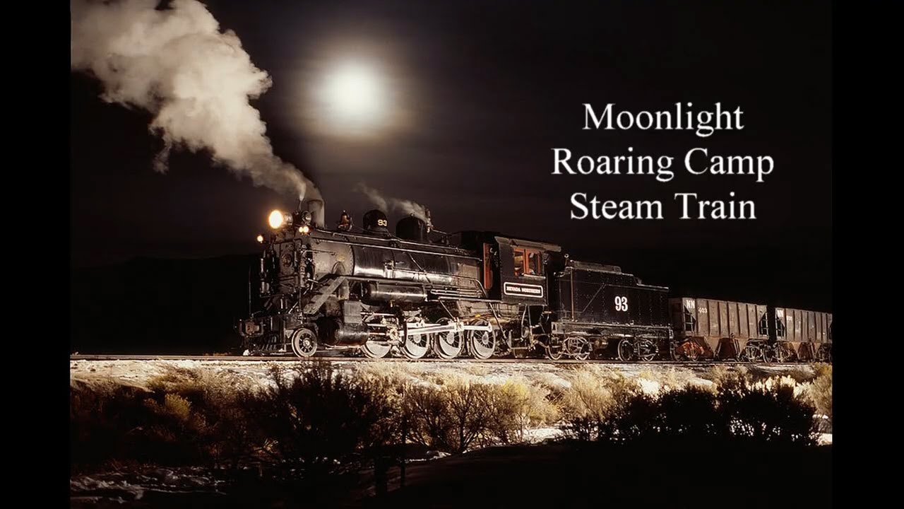 Felton Steam Train Roaring Camp Moonlight Trip and BBQ 2014 - YouTube