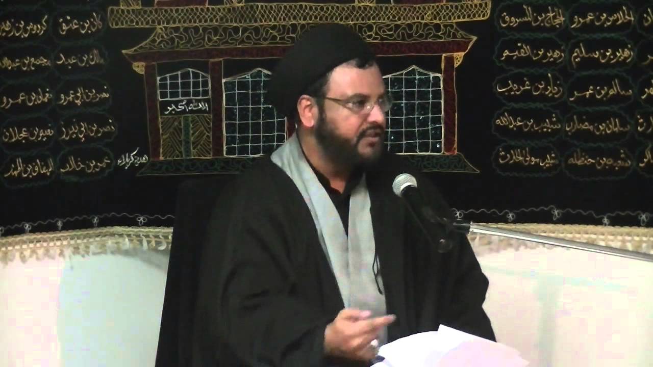 Maulana Syed Imam Haider Zaidi reciting at Shabedari in Toronto 2014 ...