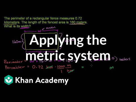 Applying the metric system | Ratios, proportions, units, and rates | Pre-Algebra | Khan Academy