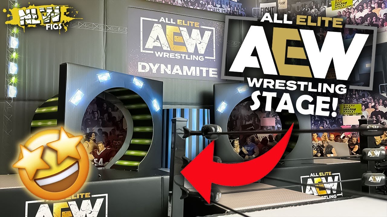 AEW ENTRANCE STAGE POP UP REVIEW! AEW Figures | NLW - YouTube