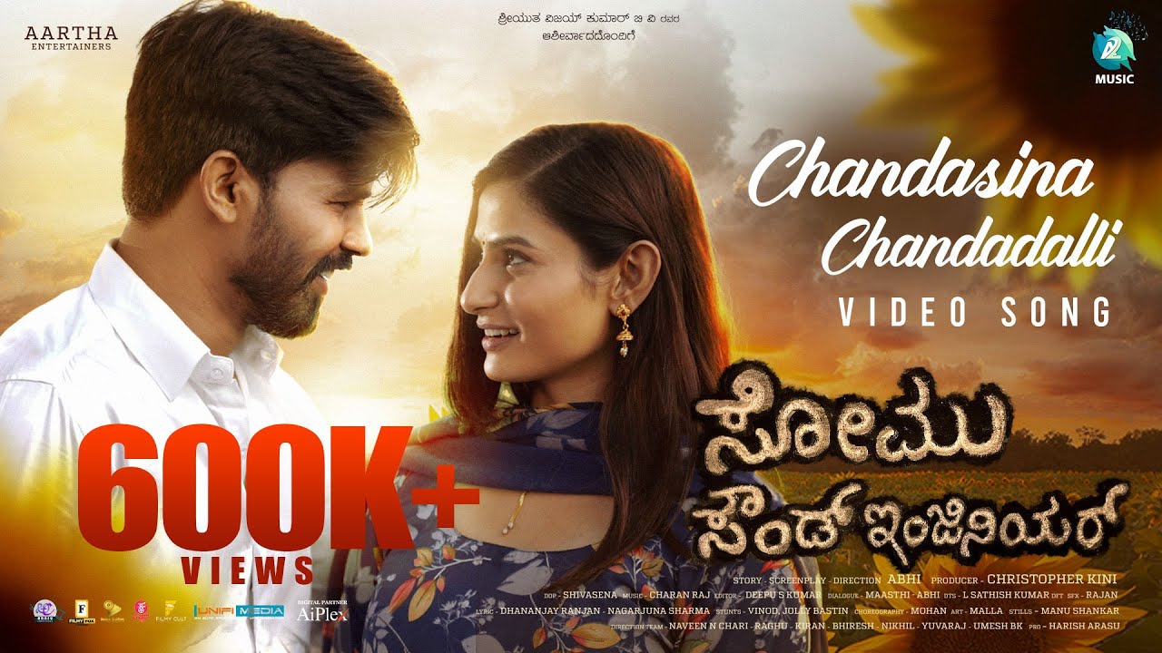 Chandasina Chandadalli Video Song | Somu Sound Engineer | Abhi | Charan ...