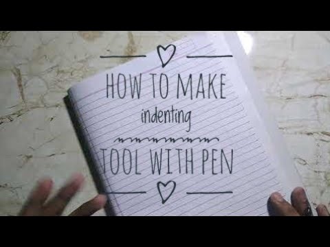 how to make indenting tool | Artistic Aman - YouTube
