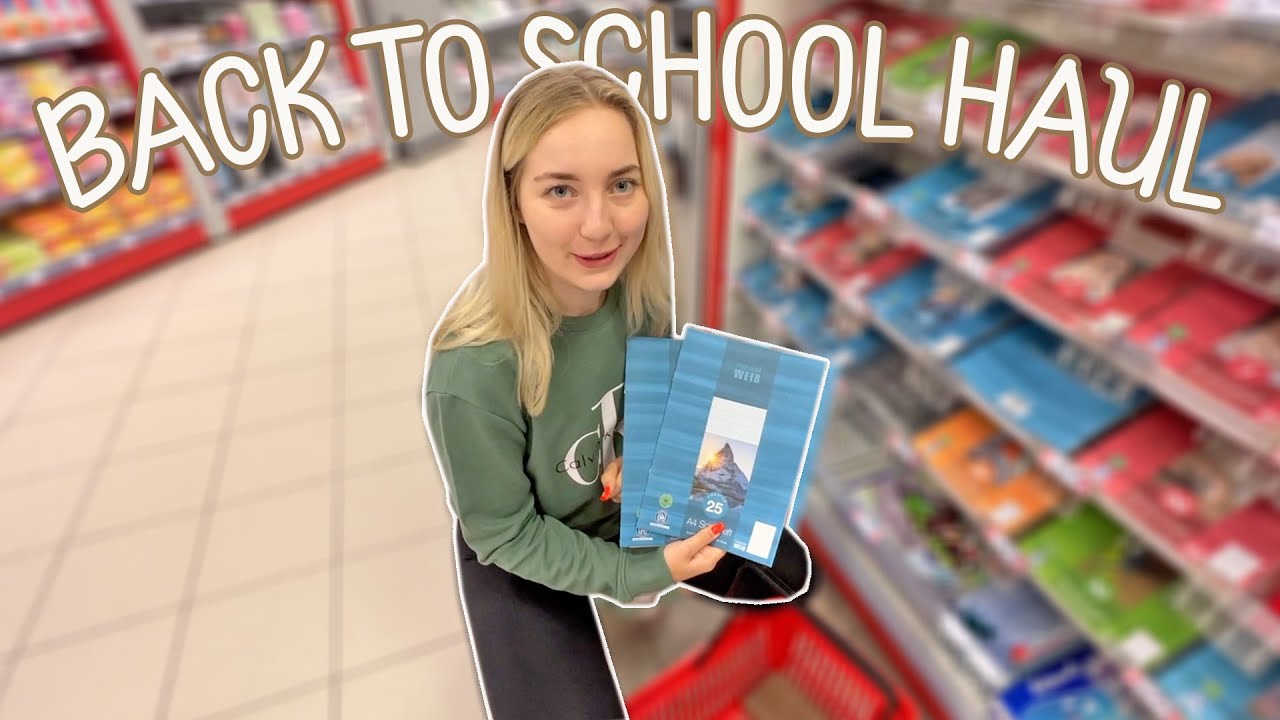 BACK TO SCHOOL HAUL 2022📚 Verlosung an euch! - YouTube