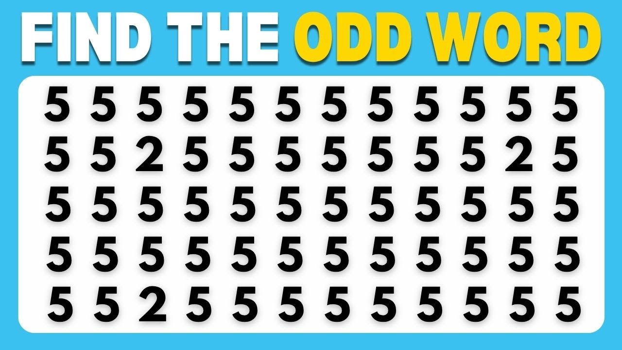 Find the ODD One Out - Numbers, Letters, Logos and Emojis Edition ...