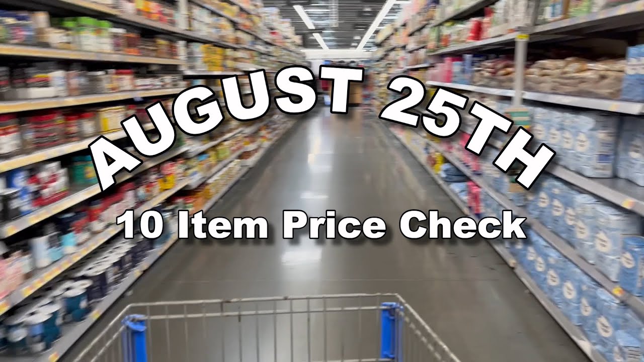 10 Item Price Check - August 25th - YouTube