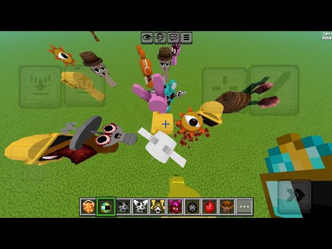 Incredibox Sprunki 3D ADDON MOD in Minecraft Action and stuff - YouTube