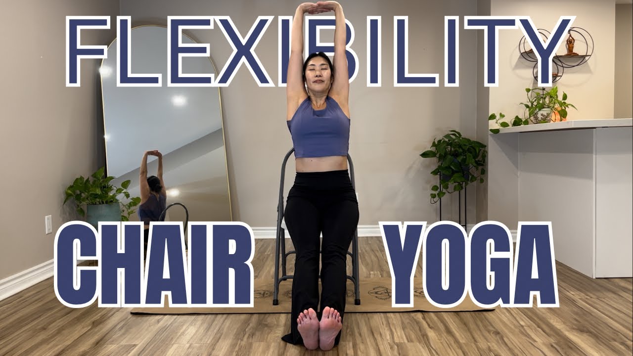 12 Mins Chair Yoga for Flexibility | Spine, Side body, Hips, Hamstrings ...