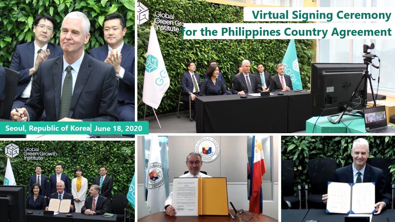 Virtual Signing Ceremony for the Philippines Country Agreement - YouTube